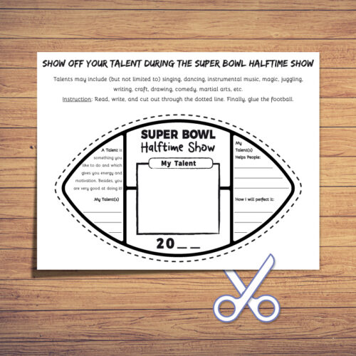 Super Bowl Craft My Talents | Made By Teachers