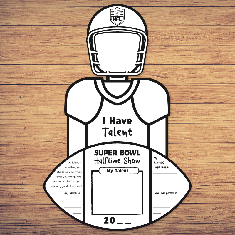 Super Bowl Craft My Talents | Made By Teachers