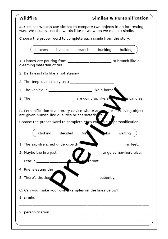 Rodman Philbrick "Wildfire" worksheets | Made By Teachers
