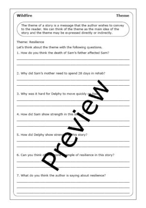 Rodman Philbrick "Wildfire" worksheets | Made By Teachers