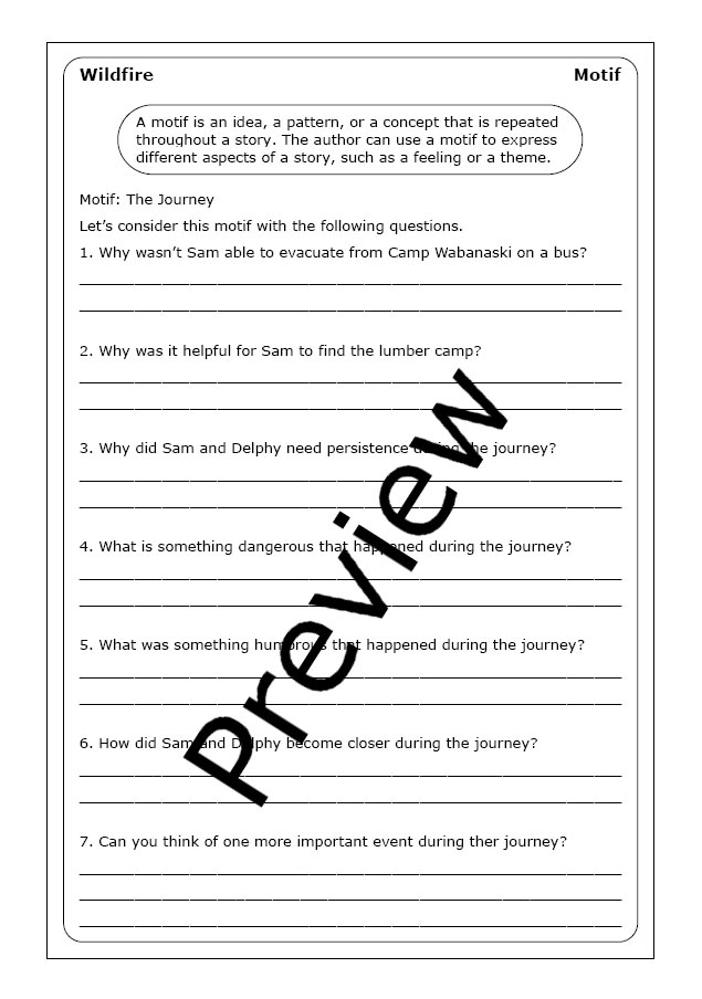 Rodman Philbrick "Wildfire" worksheets | Made By Teachers