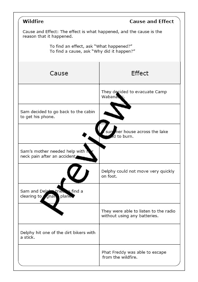 Rodman Philbrick "Wildfire" worksheets | Made By Teachers