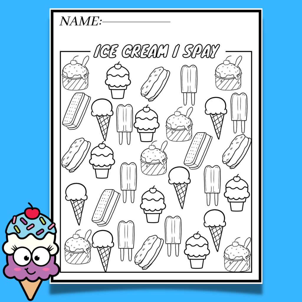 Summer I SPY - Ice Cream Search Activity | Made By Teachers