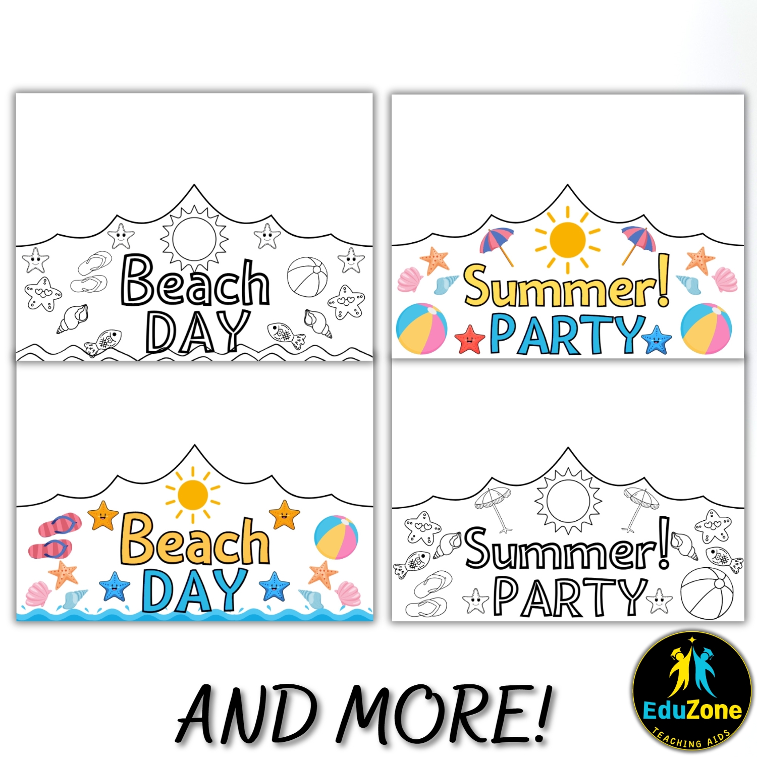 Beach Bash Essentials: Colorful Hats & Crowns for Summer Celebrations ...