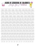 Prácticas de Escritura a Mano (Letras,Palabras y Oraciones)Para Niños ...