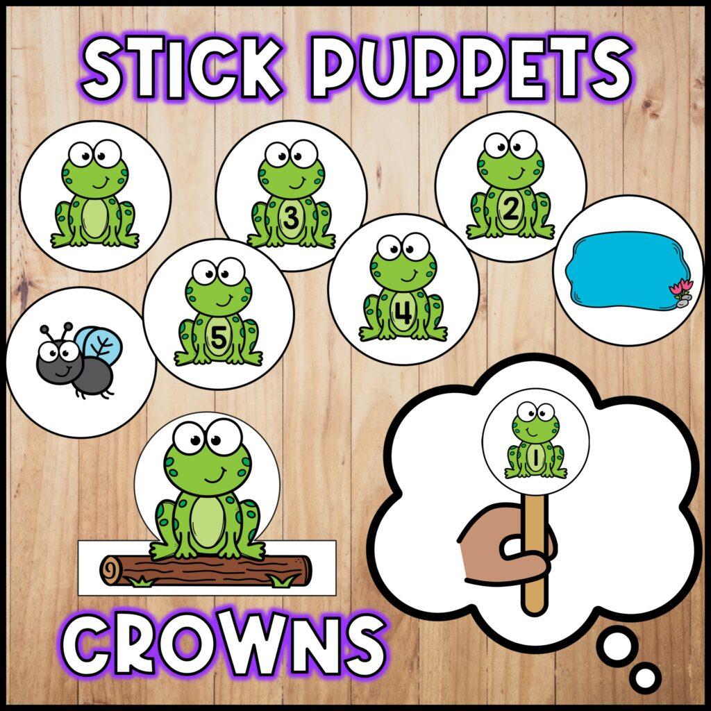 5 Little Speckled Frogs Song and Activity Set | Book Flashcards Props ...