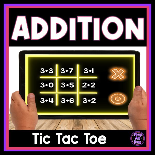 Addition Tic Tac Toe | Glow Day Games for Addition Within 10 | Made By ...