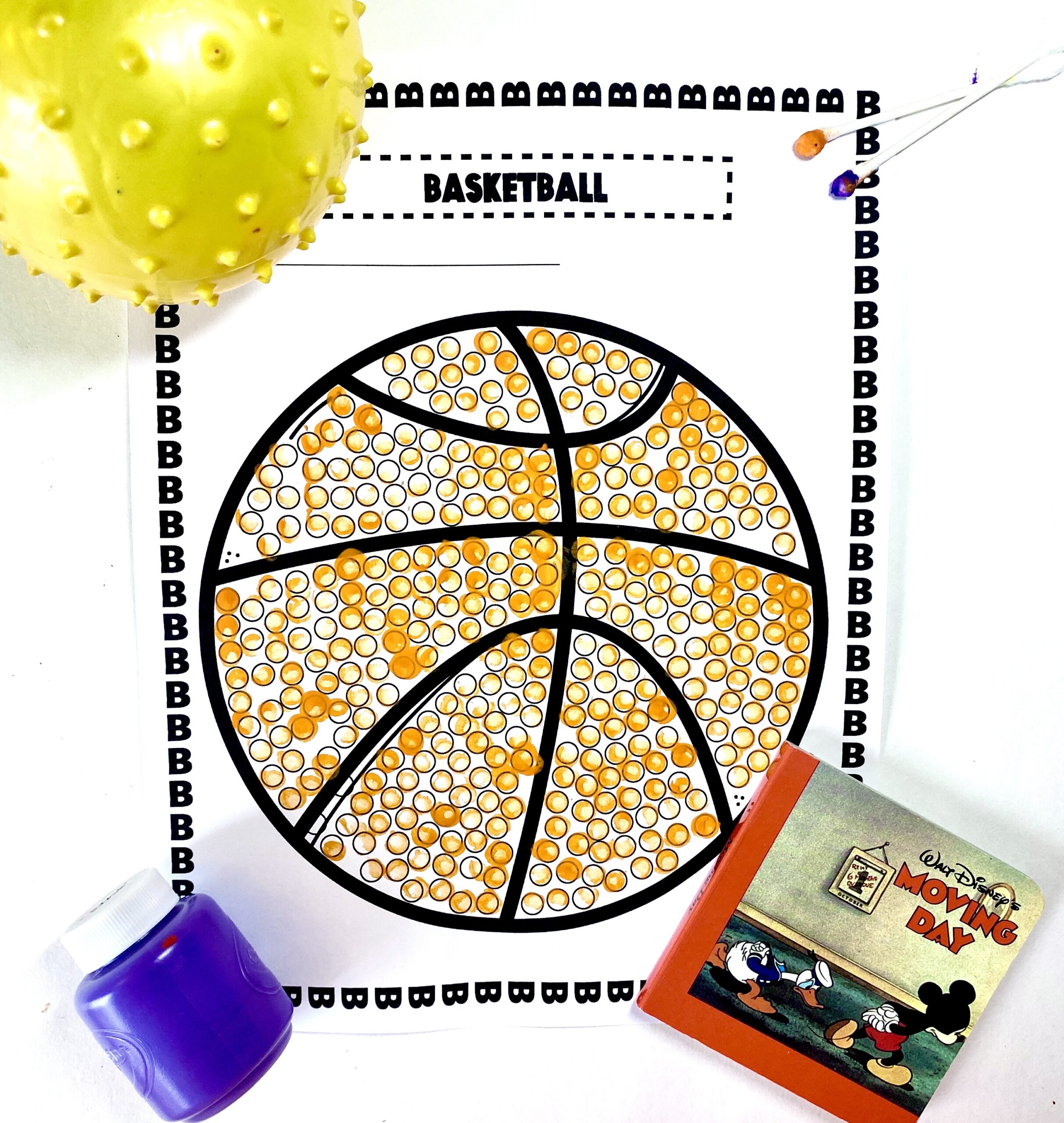 Letter B Q-Tip Art Packet | Made By Teachers