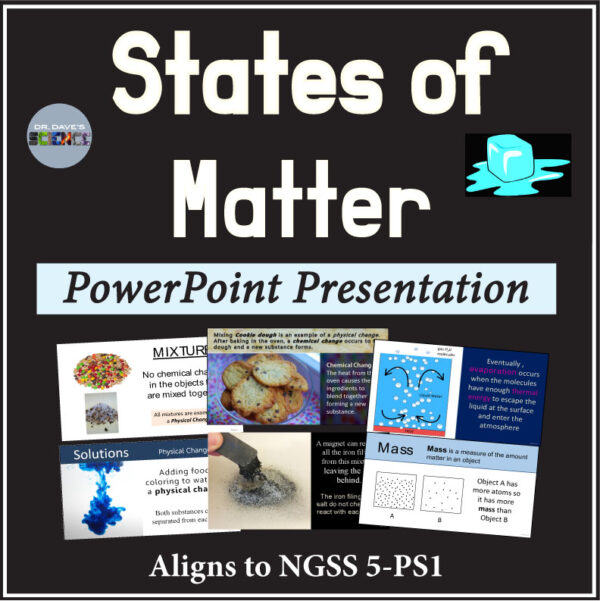 Classifying Matter and States of Matter PowerPoint 5th Grade NGSS 5-PS1 ...