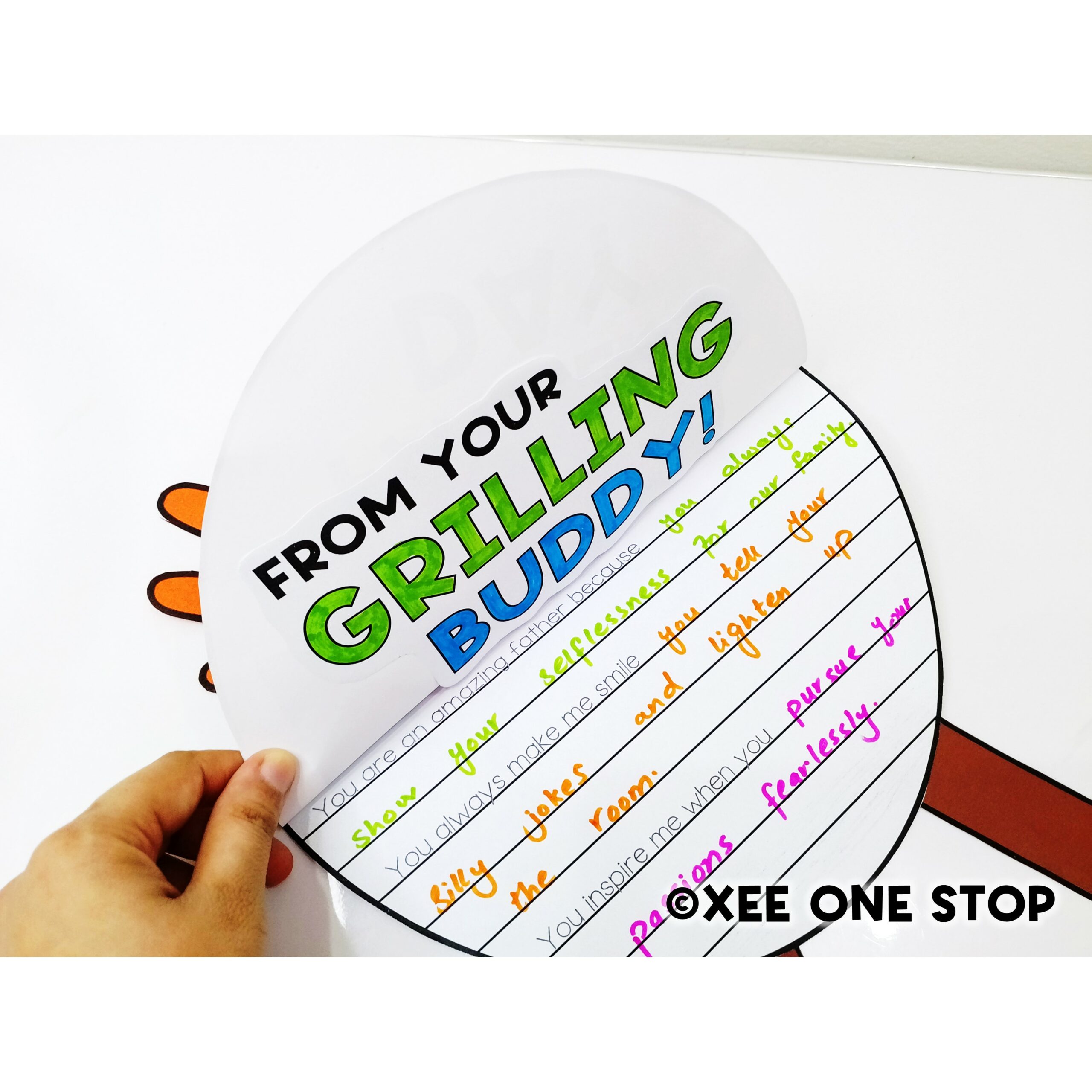 Father's Day Grill Card Craft end of year activity | Made By Teachers