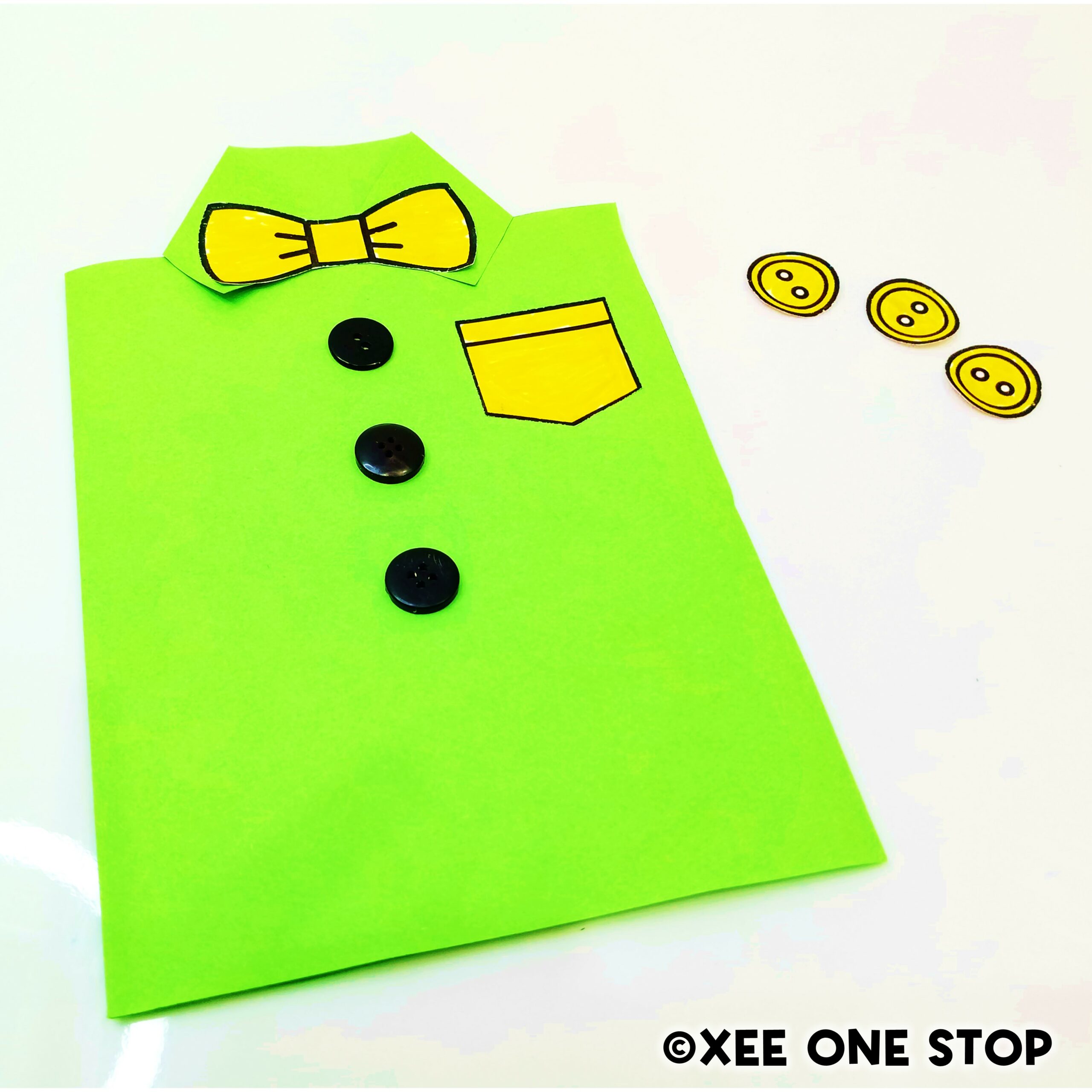 Father's Day Shirt Tie Card Craft Writing Prompts Project End of year ...