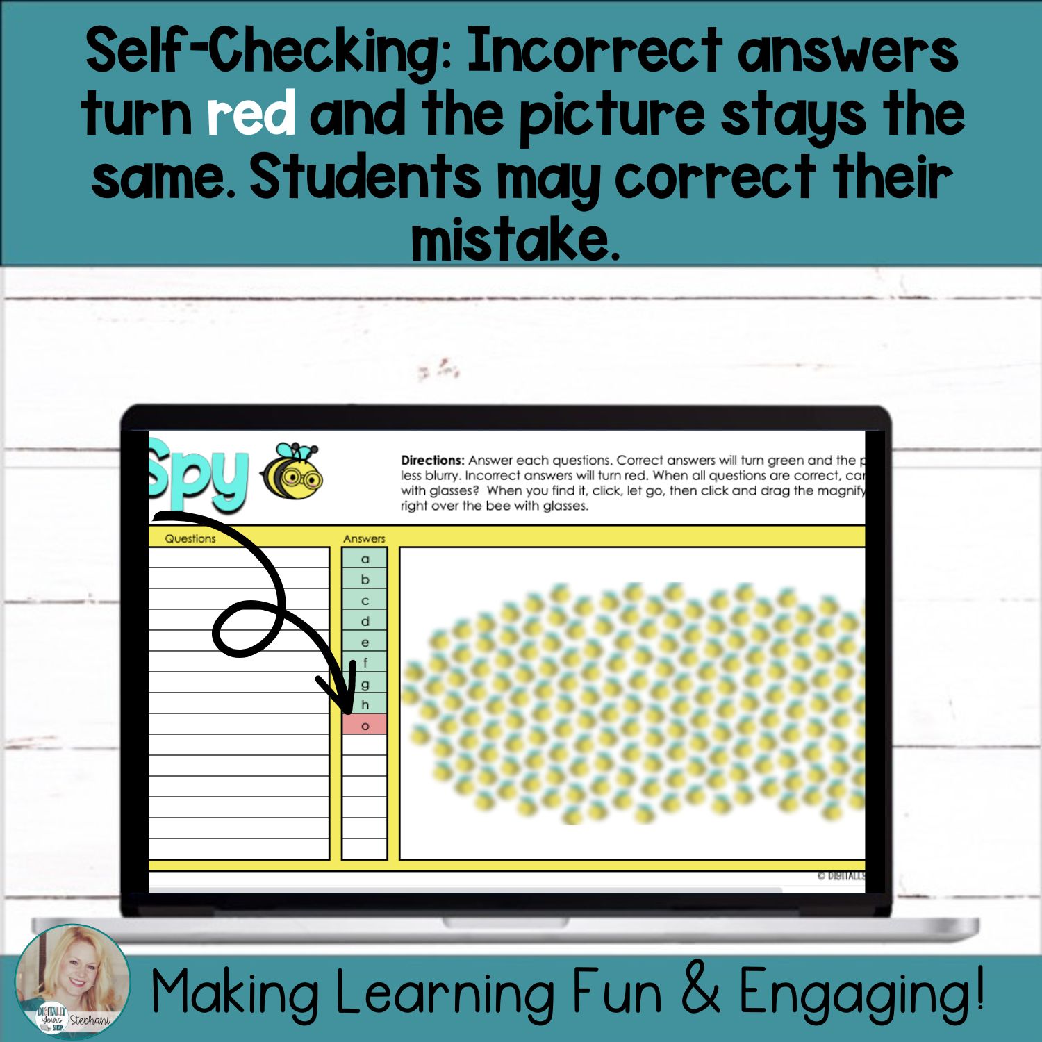 Editable - Self-Checking Self-Grading I Spy Template - Digital Activity ...
