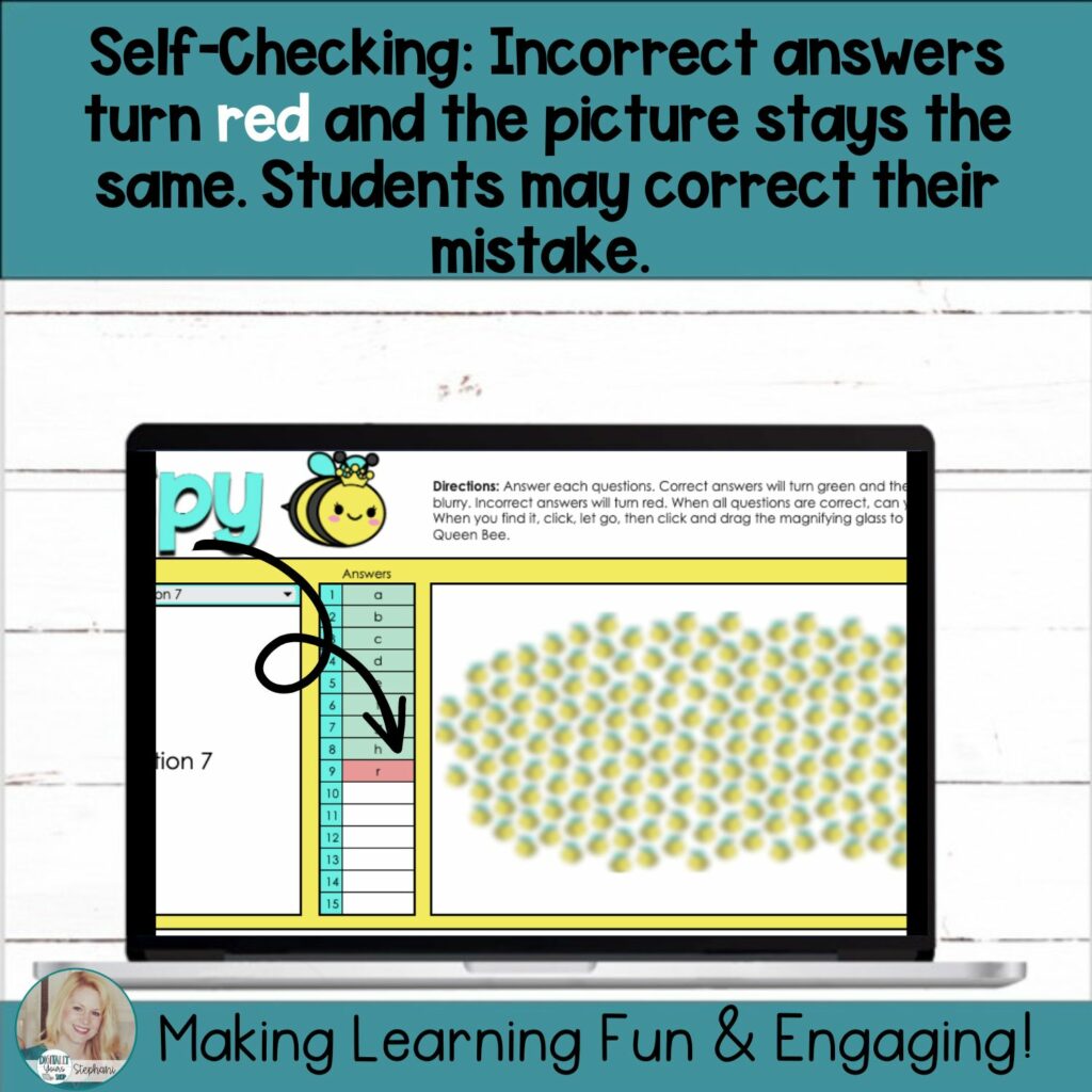 Editable Self-Checking Self-Grading I Spy Template - Digital Task Card ...