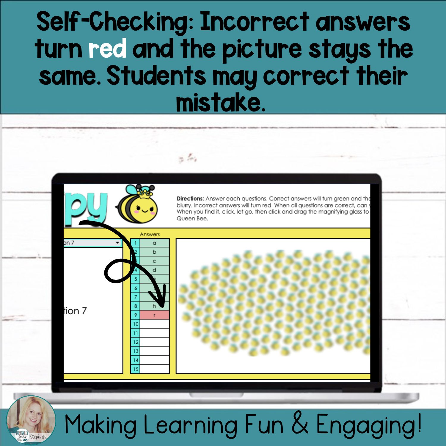 Editable Self-Checking Self-Grading I Spy Template - Digital Task Card ...