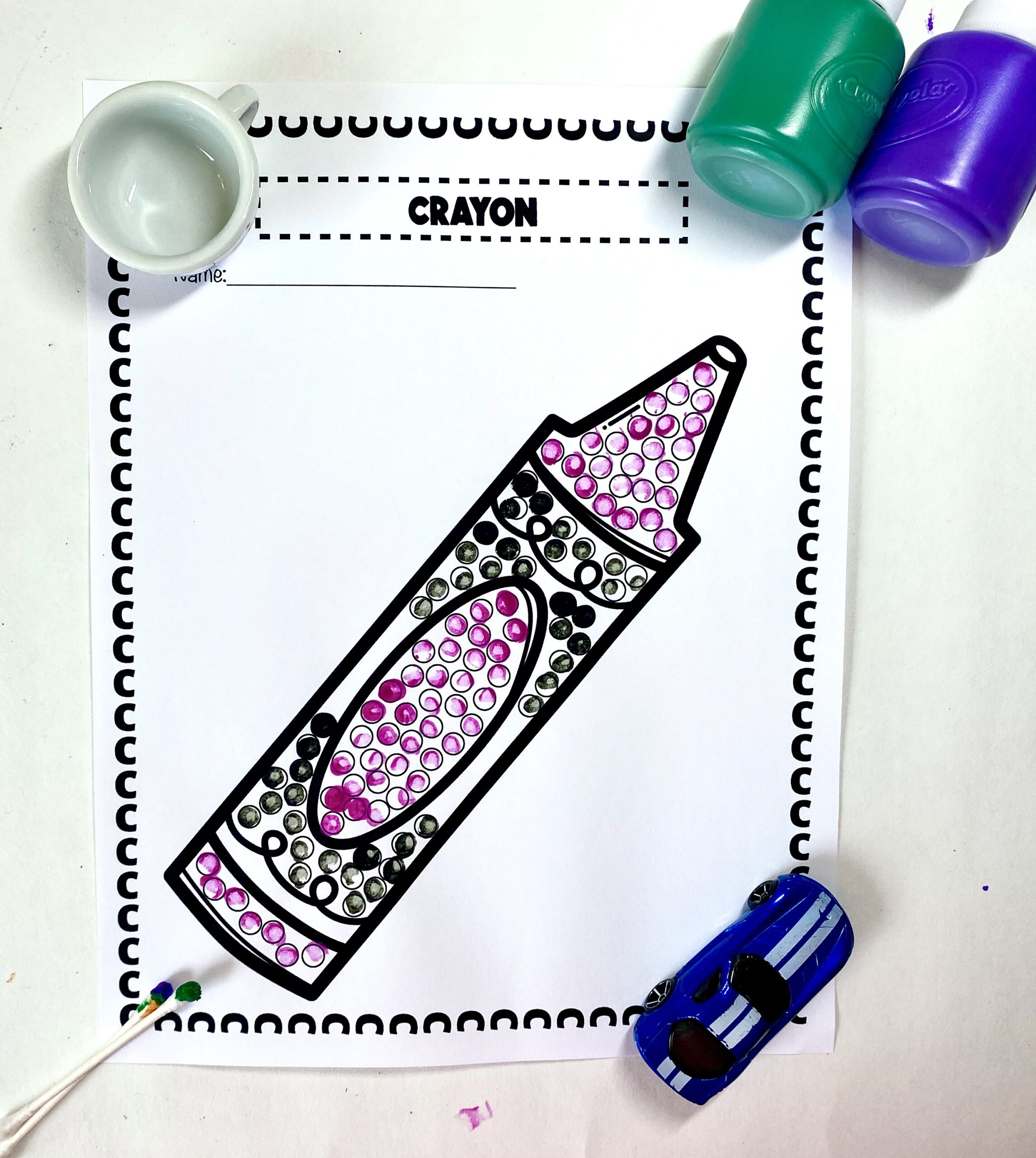 Letter C Q-Tip Art Packet | Made By Teachers