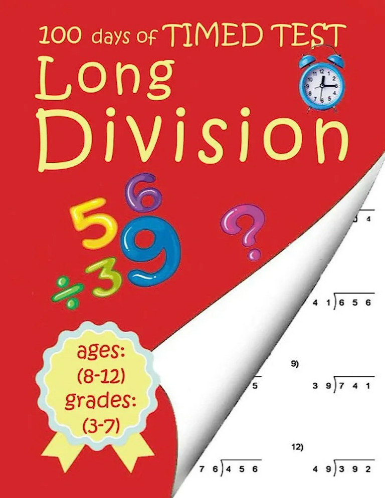 100 Days of Timed Tests Long Division: Interactive Division Practice ...