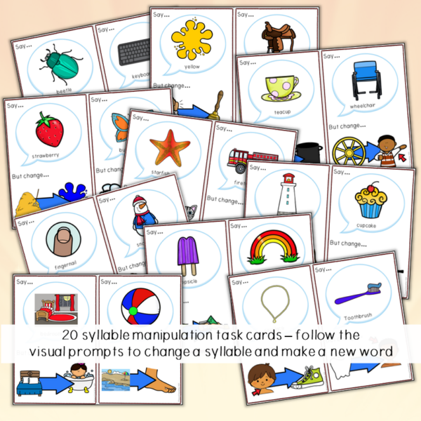 Changing Syllables Activities for Phonological Awareness | Made By Teachers