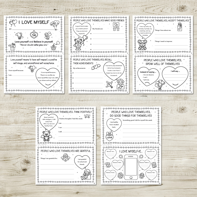Valentine’s Day | I Love Myself Mini Book | Made By Teachers