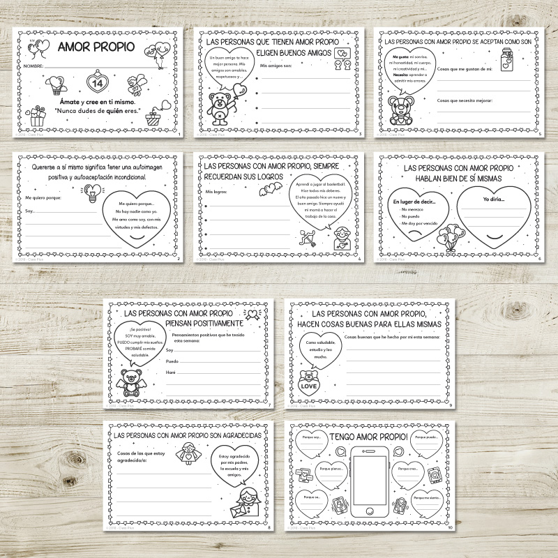 Día de San Valentín | Amor Propio Mini Libro | Made By Teachers