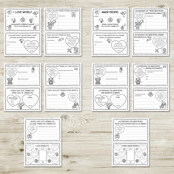 Valentine’s Day | I Love Myself Mini Books BUNDLE | Made By Teachers