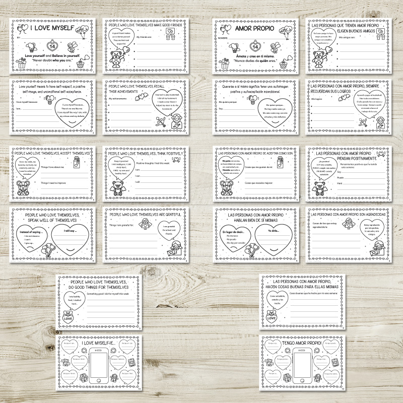 Valentine’s Day | I Love Myself Mini Books BUNDLE | Made By Teachers