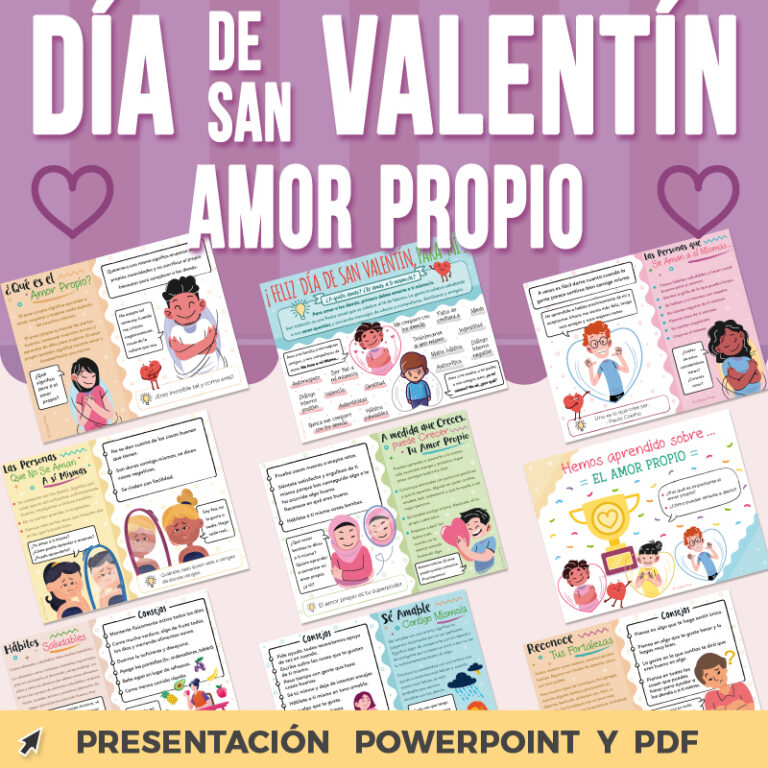 Día de San Valentín, Amor Propio Presentación PowerPoint, SEL SLIDES in ...