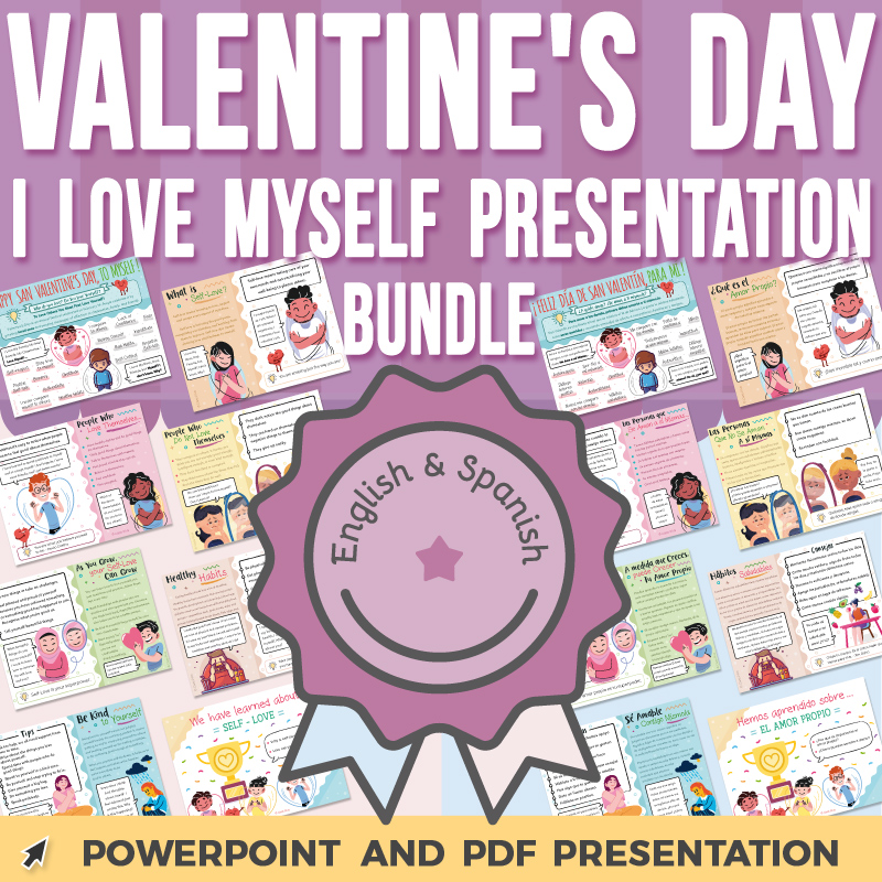Valentine's Day | I love Myself PowerPoint Presentation BUNDLE | Made ...