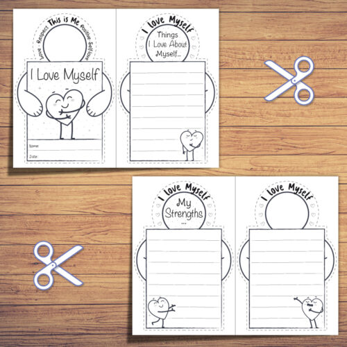 Valentine's Day Self-Love Craft: 'I Love Myself' SEL Writing Activity ...