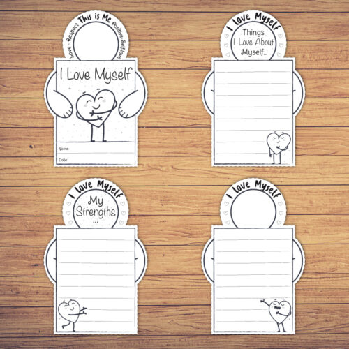 Valentine's Day Self-Love Craft: 'I Love Myself' SEL Writing Activity ...