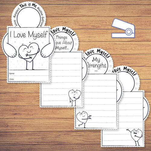 Valentine's Day Self-Love Craft: 'I Love Myself' SEL Writing Activity ...