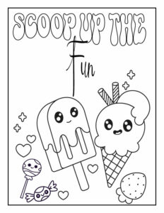 National Ice Cream Day Coloring Sheets| Summer Ice Cream Sayings Pages ...