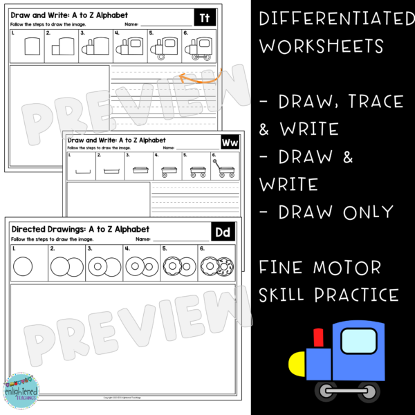 Alphabet Directed Drawing and Writing - A to Z Alphabet - Alphabet ...