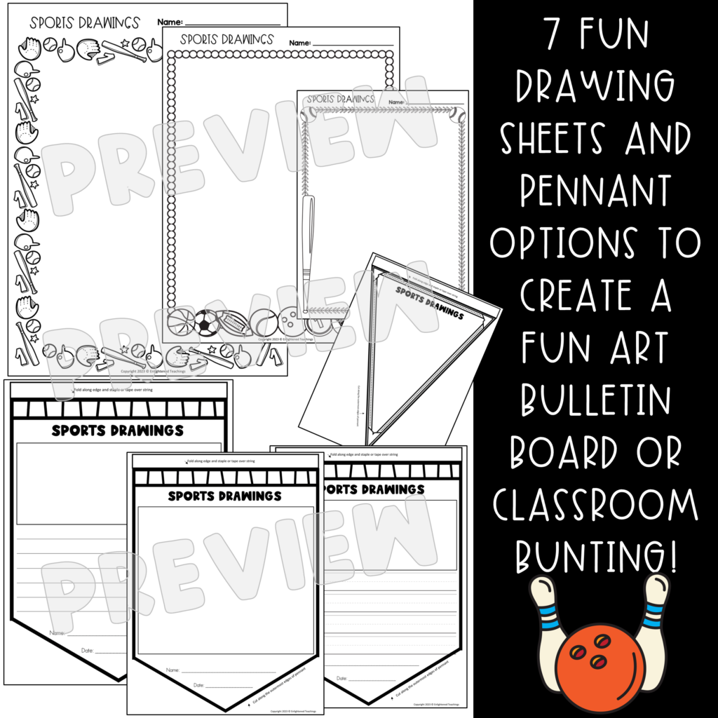 Sports Directed Drawings Worksheets Sports Writing Prompts Sports Draw ...