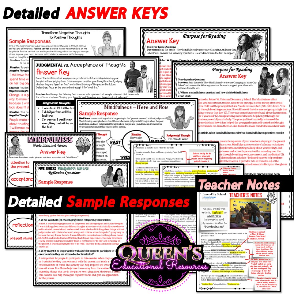 Mindfulness Lesson and Activities for SEL and Self-Regulation Skills ...