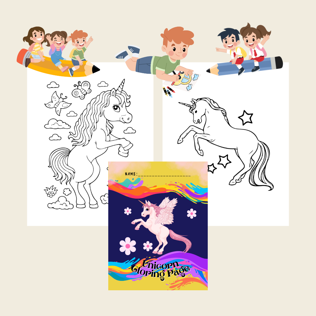 Children’s unicorn coloring: a magical journey of creativity and fun ...