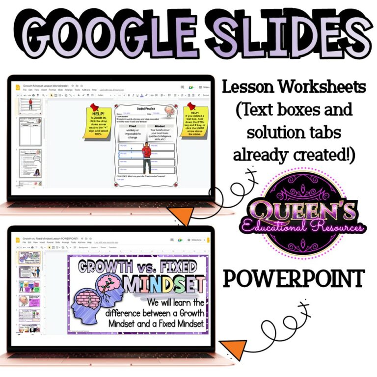 Growth Mindset and Mindfulness Lessons Activities for SEL and Self ...