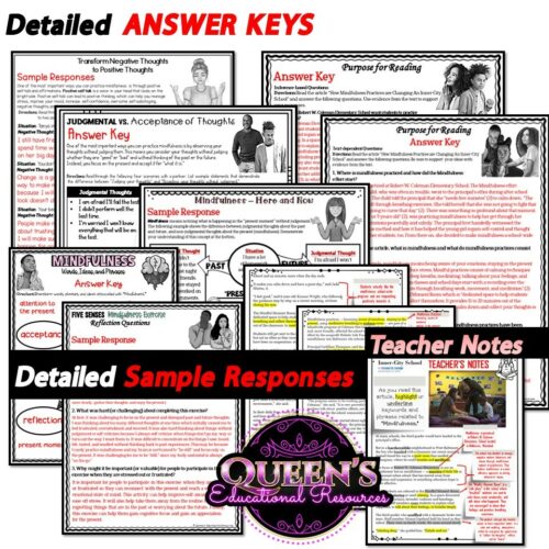 Growth Mindset and Mindfulness Lessons Activities for SEL and Self ...