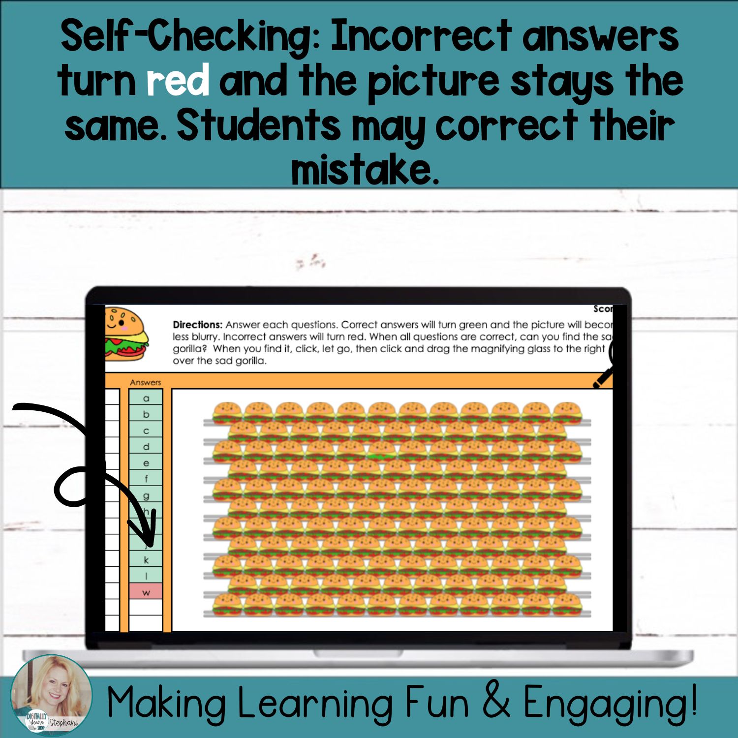 Editable - Self-Checking Self-Grading I Spy Template - Digital Activity ...