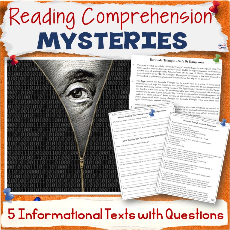 Short Reading Comprehension Passages with Questions and Answers Middle ...