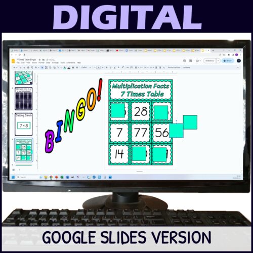 7 Times Table Activity - Multiplication Facts Bingo Game - Made By Teachers