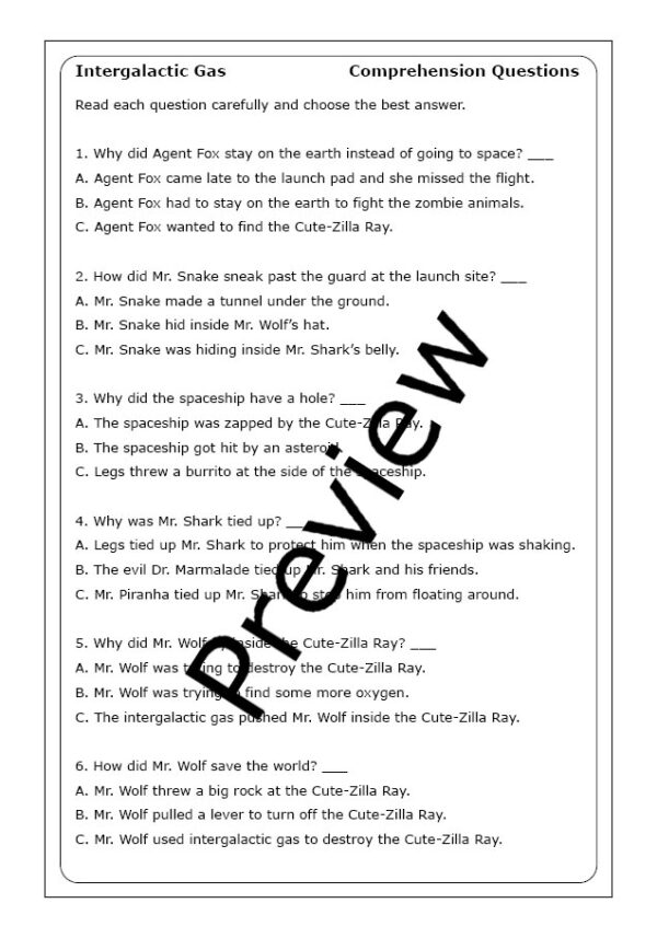 Aaron Blabey "The Bad Guys: Intergalactic Gas" worksheets | Made By ...