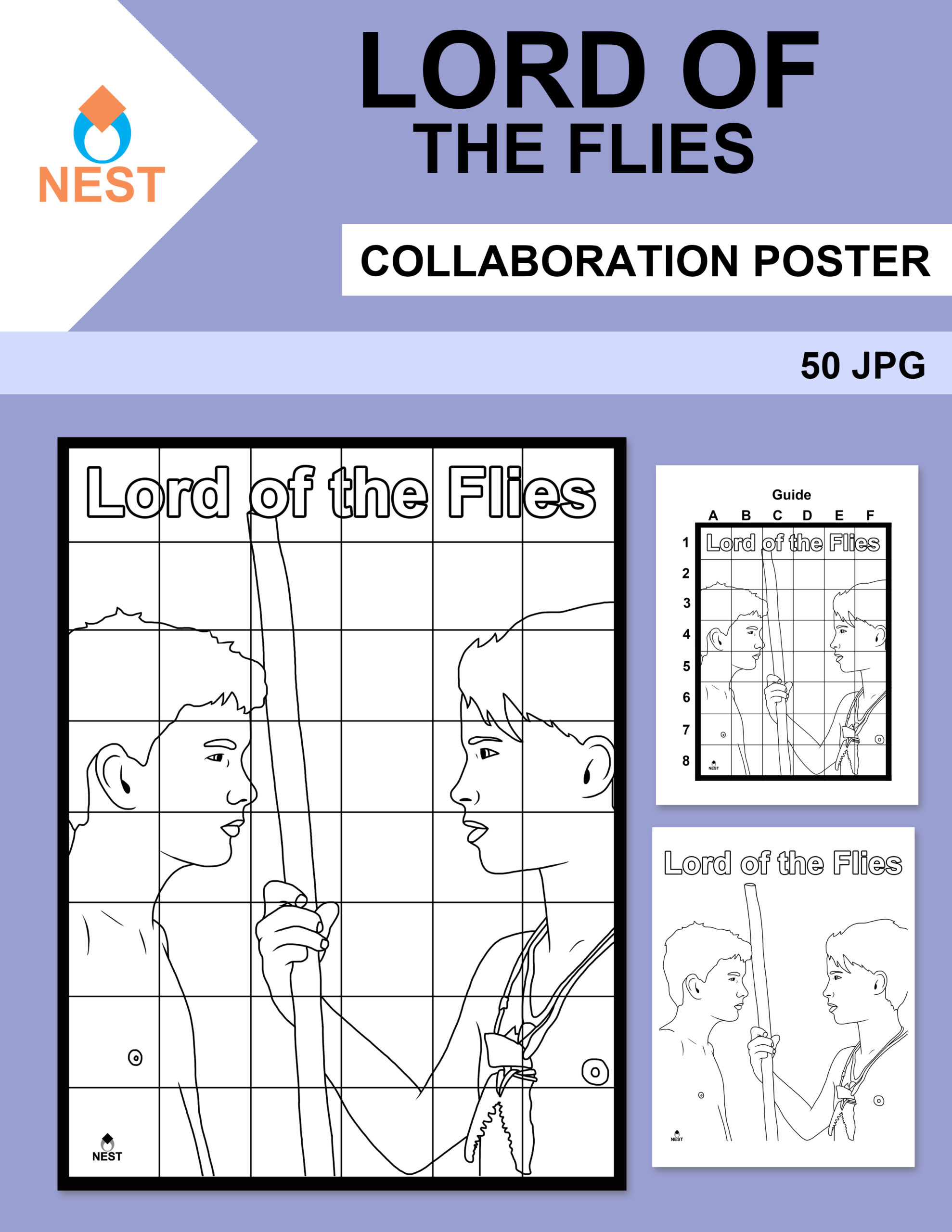 Lord of the Flies Collaboration Poster | Made By Teachers