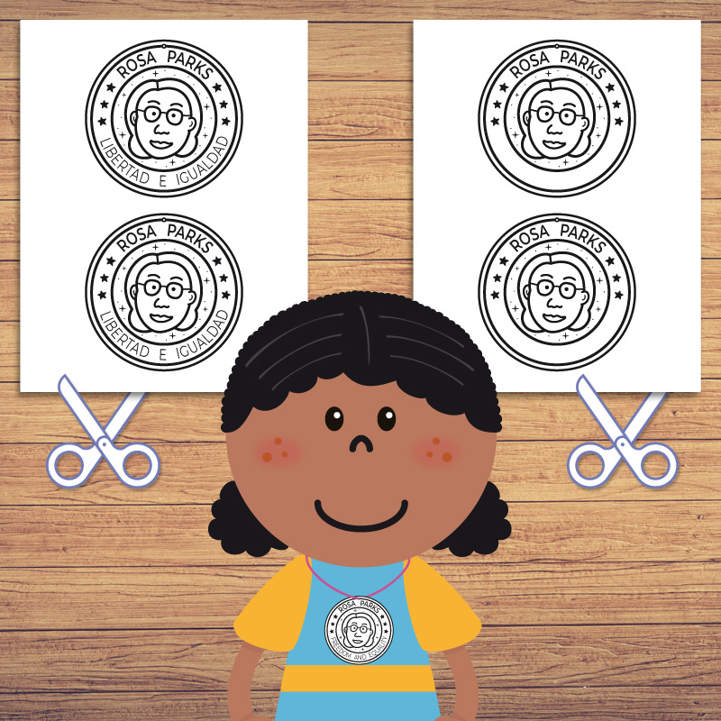 Rosa Parks Actividad en Español: Worksheets, Pennant and Medal | Made ...