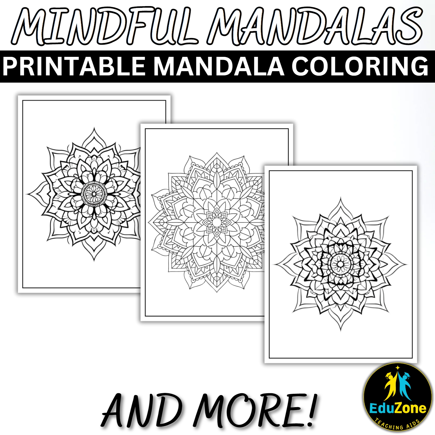 Mandala Coloring Book: Printable Mandala Coloring Book for Inner Peace ...