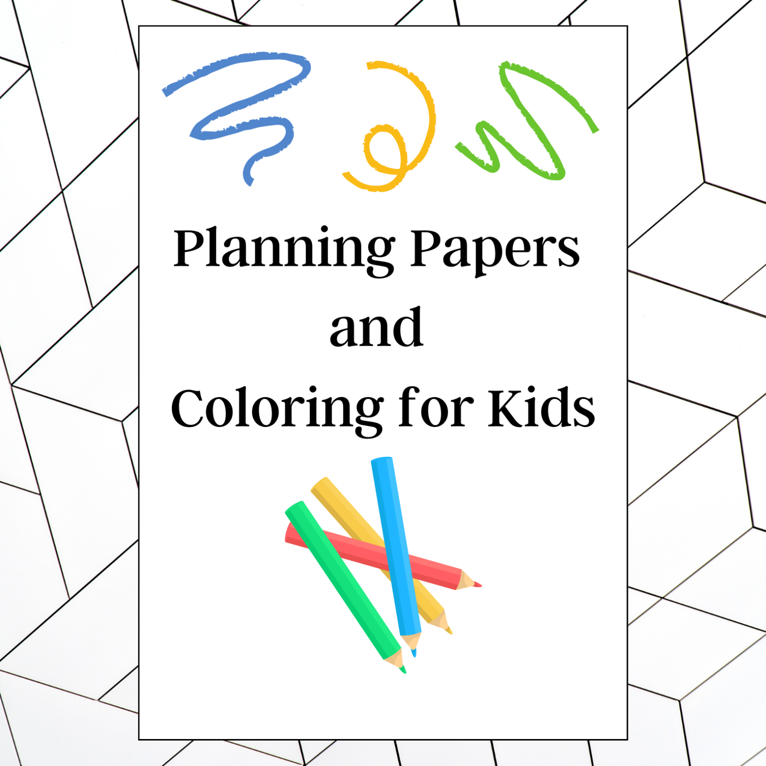 Planning Papers and Coloring for Kids | Made By Teachers