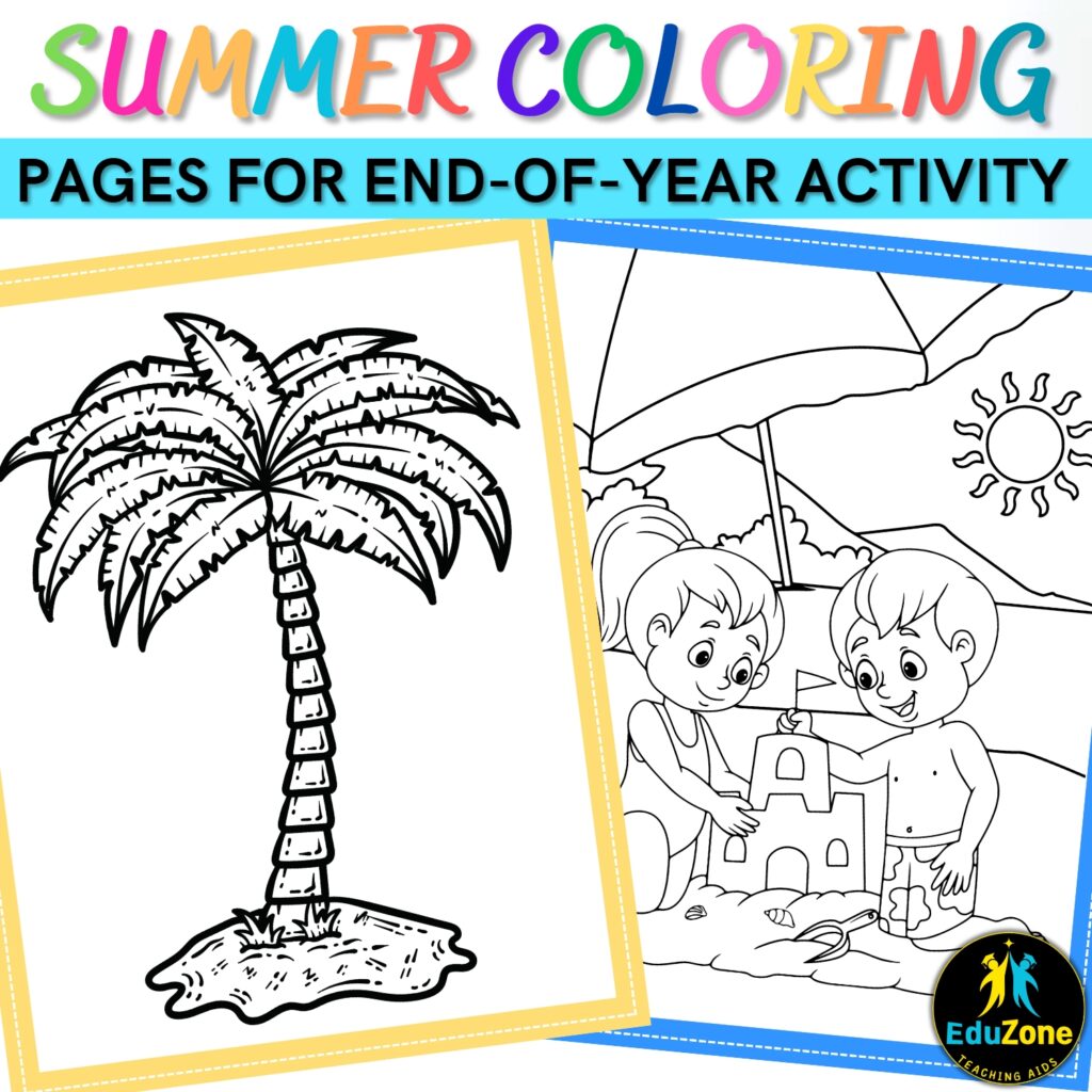 Color Your Way to Summer: No Prep Interactive Coloring Pages for End-of ...