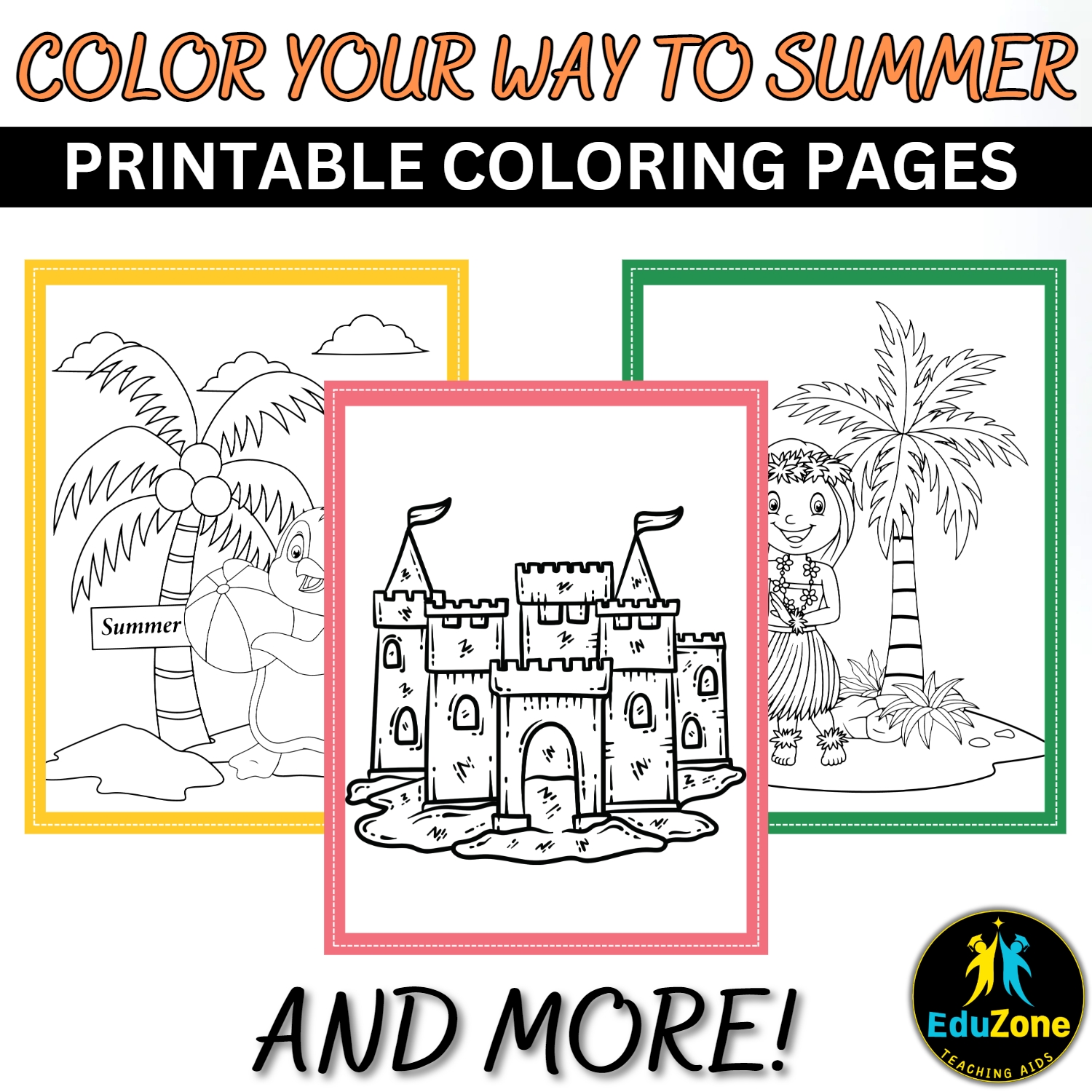 Color Your Way to Summer: No Prep Interactive Coloring Pages for End-of ...