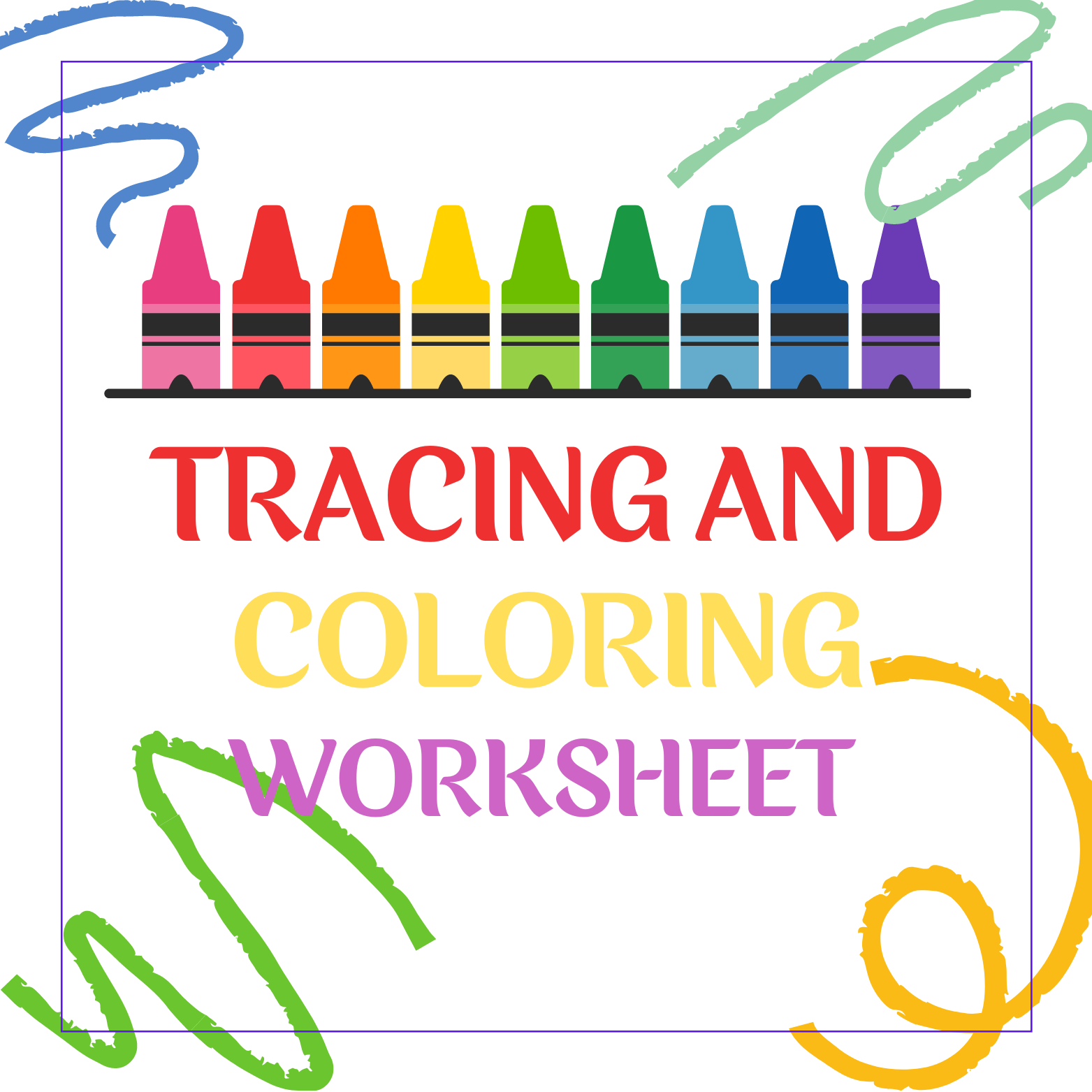 Worksheets TRACING and COLORING | Made By Teachers