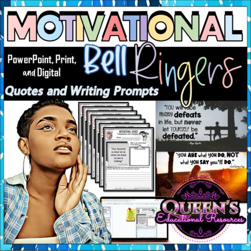 Bell Ringers: Motivational Quotes and Prompts for Growth Mindset | Made ...
