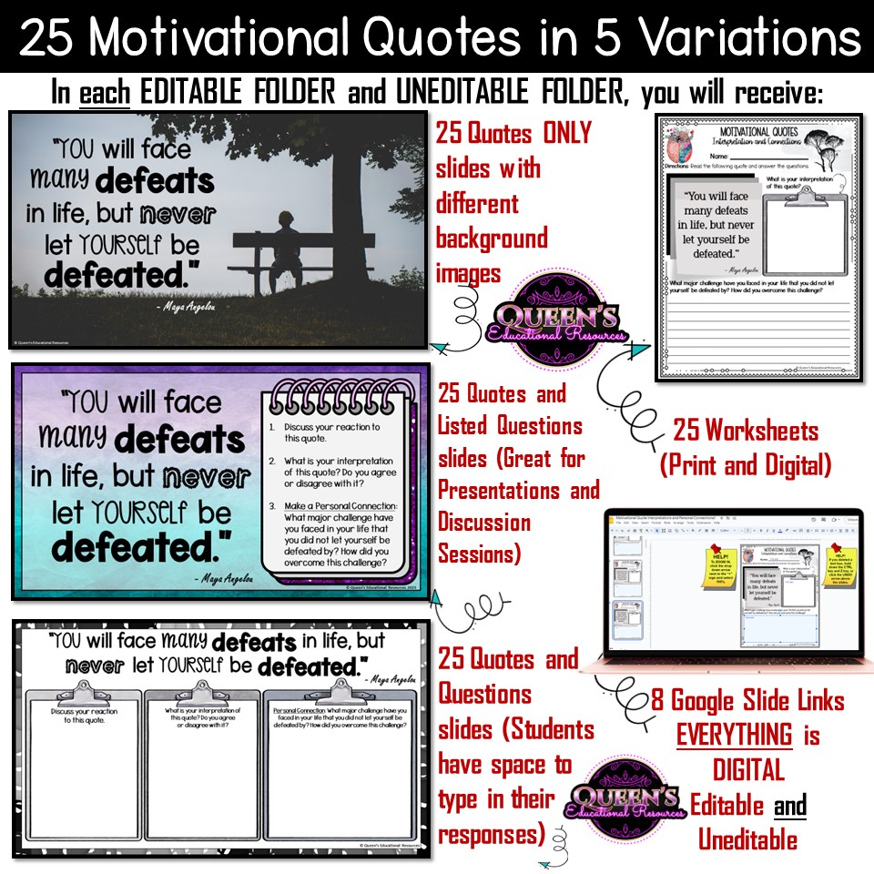 Bell Ringers: Motivational Quotes and Prompts for Growth Mindset | Made ...